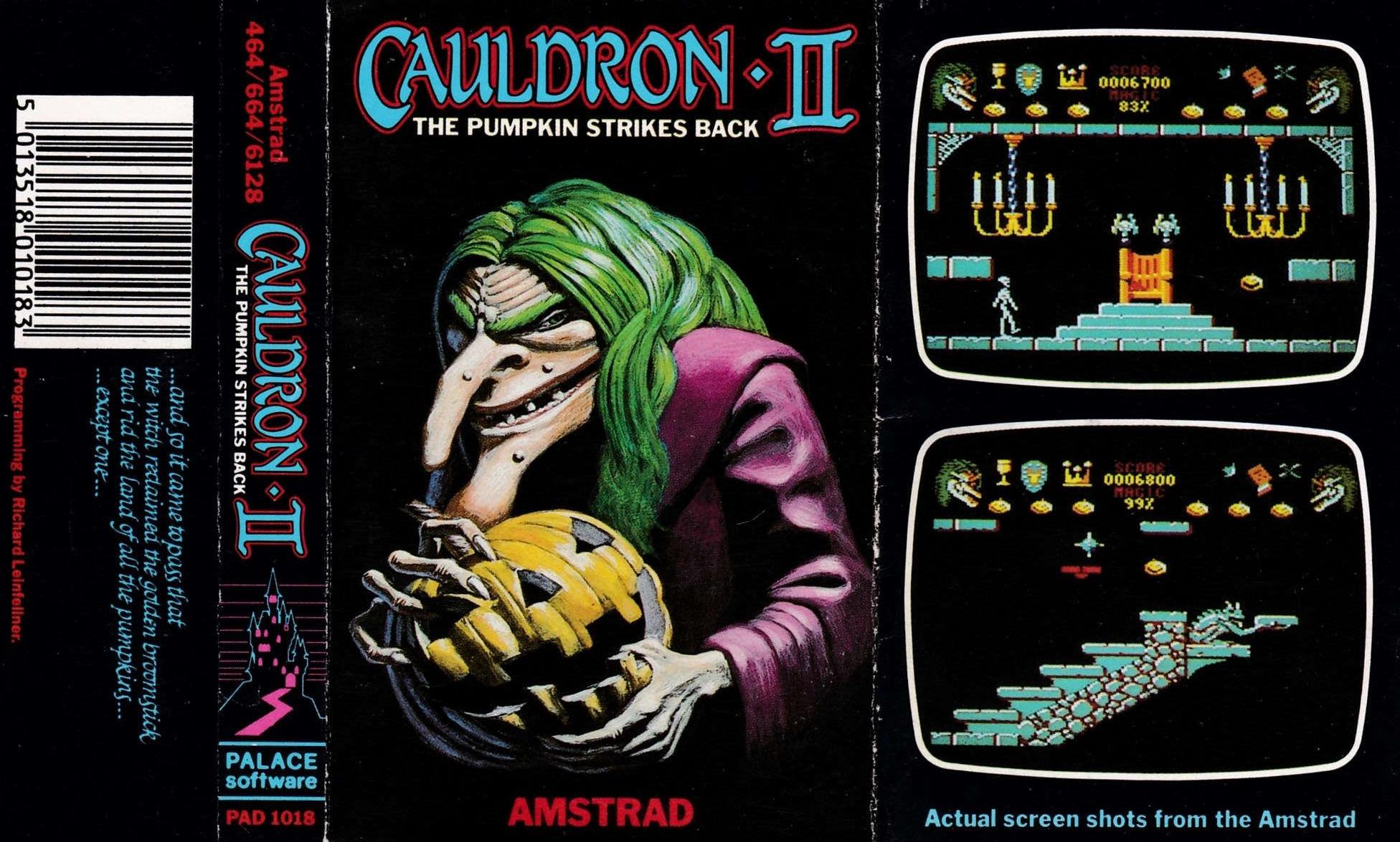 CPCRULEZ > AMSTRAD CPC GAMESLIST > CAUDRON II: THE PUMPKIN STRIKE BACK ...