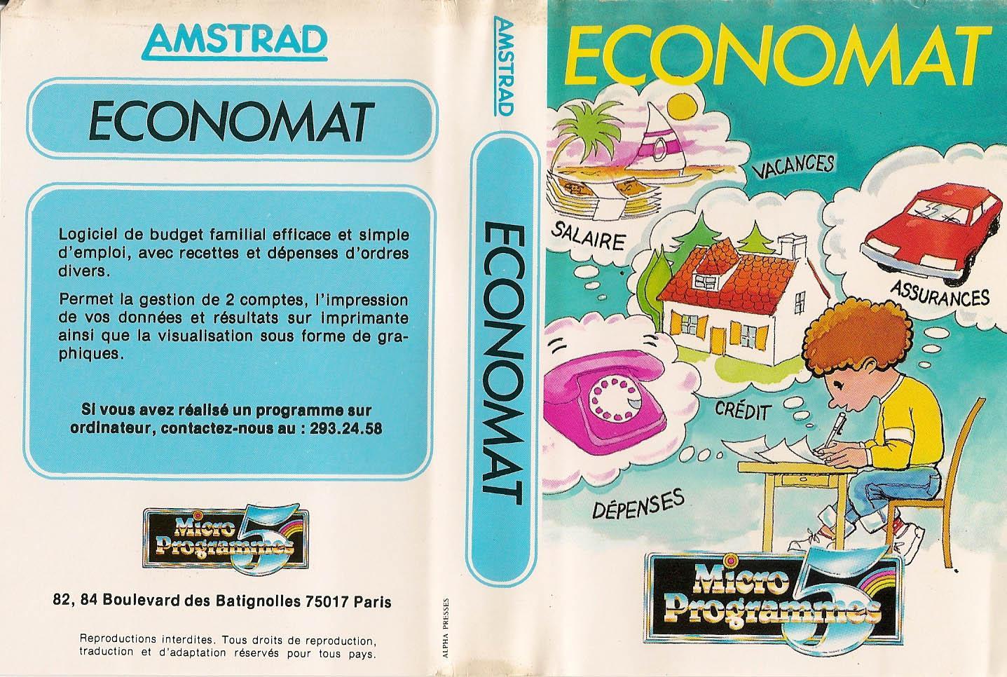 CPCRULEZ > AMSTRAD CPC > APPLICATIONS > COMPTA, BOURSE, BUDGET > ECONOMAT
