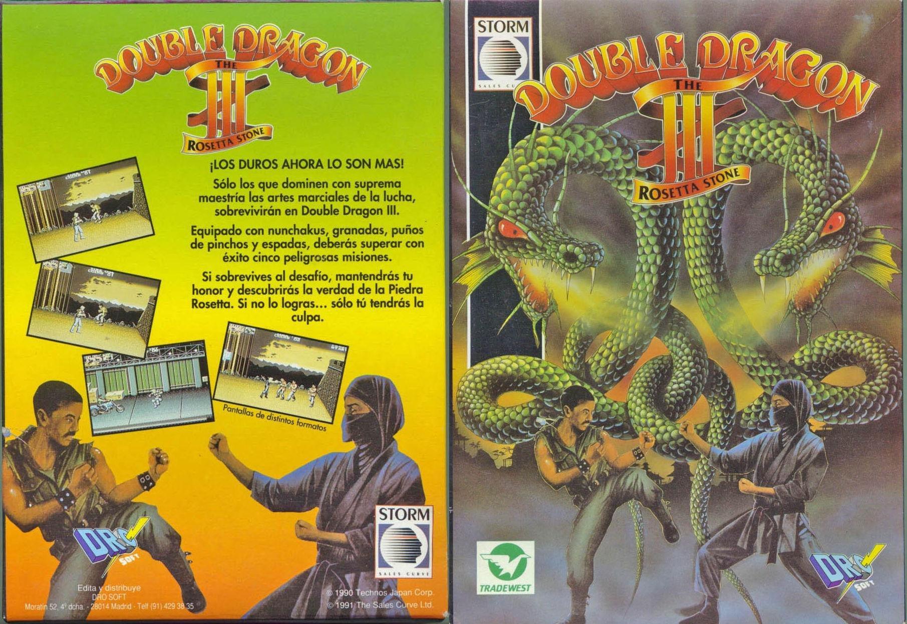 CPCRULEZ > AMSTRAD CPC > GAMESLIST > DOUBLE DRAGON 3: THE ROSETTA STONE (c) STORM SOFTWARE