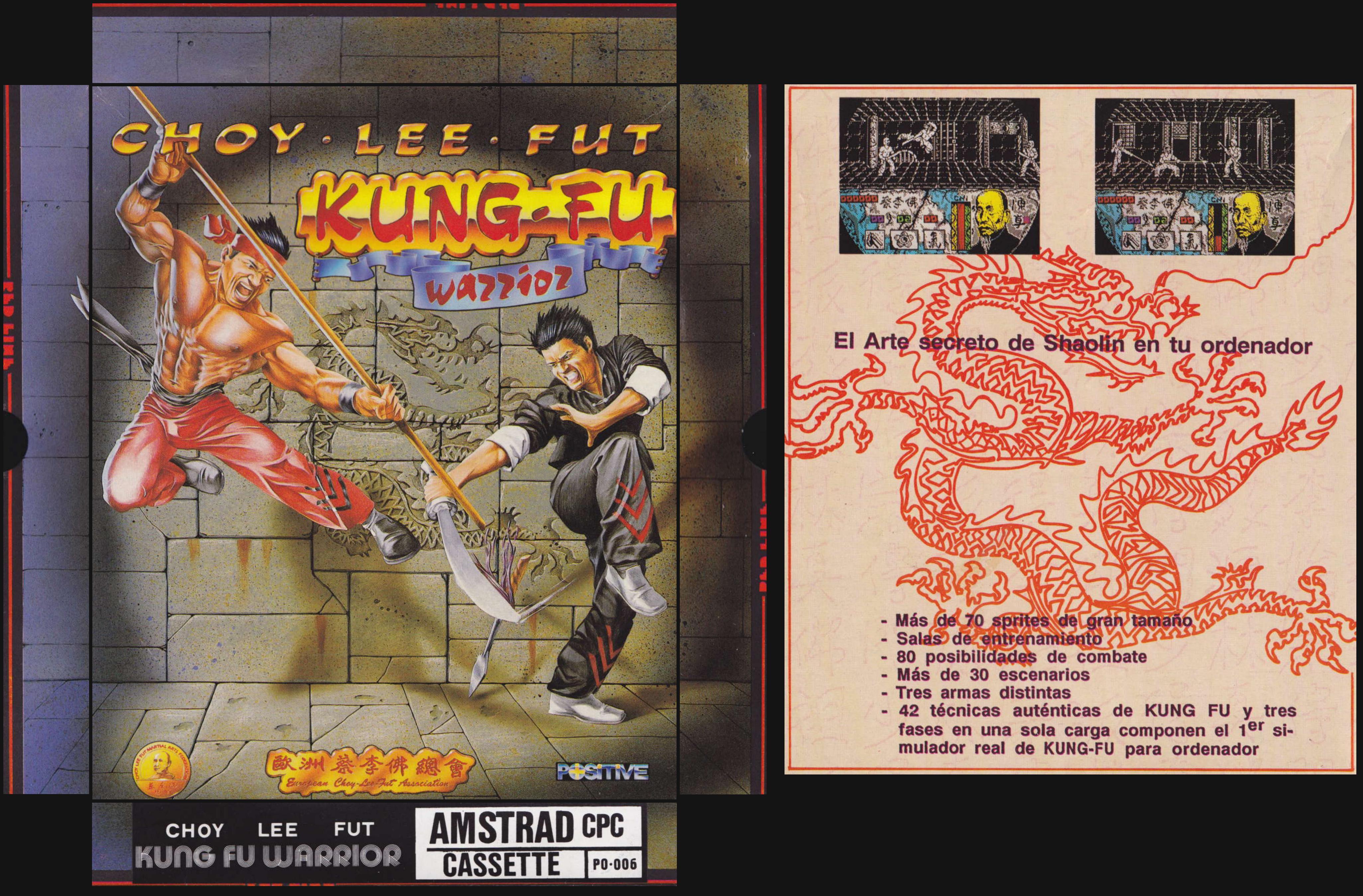 CPCRULEZ > AMSTRAD CPC > GAMESLIST > CHOY LEE FUT KUNG-FU WARRIOR (c) POSITIVE